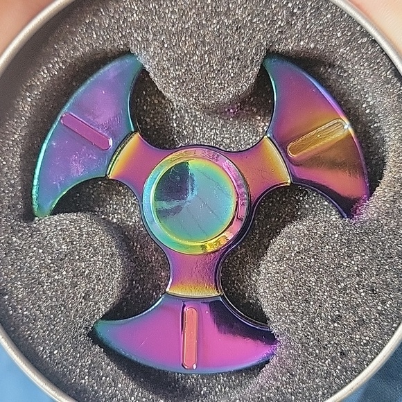 fidget spinner | Toys | Fidget Spinner Multi Color Metal | Poshmark